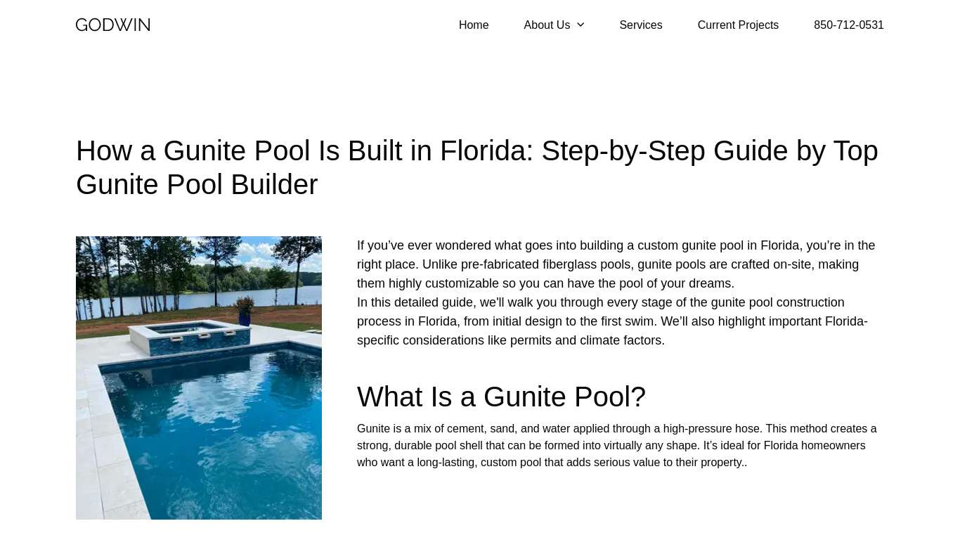 How to Build a Gunite Pool in Florida | Step-by-Step Guide from Top Local Pool Builders
